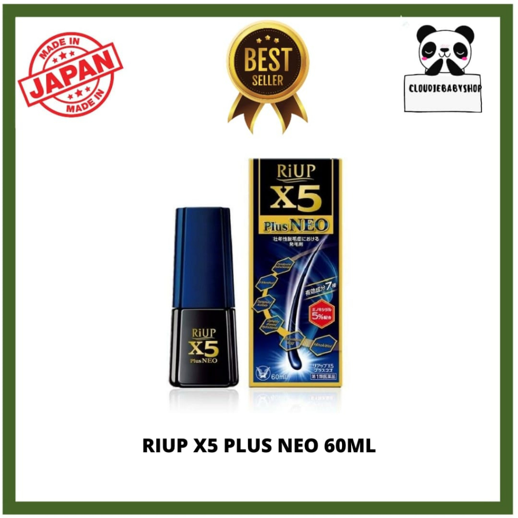 Jual RIUP X5 Plus Neo 60 ml hair tonic rambut original Japan | Shopee Indonesia