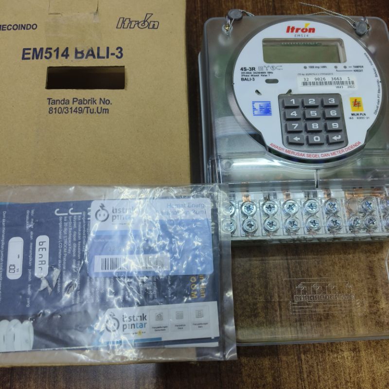 Jual KWH TOKEN PRABAYAR MERK ITRON METER 5(60)A 3PHASA | Shopee Indonesia