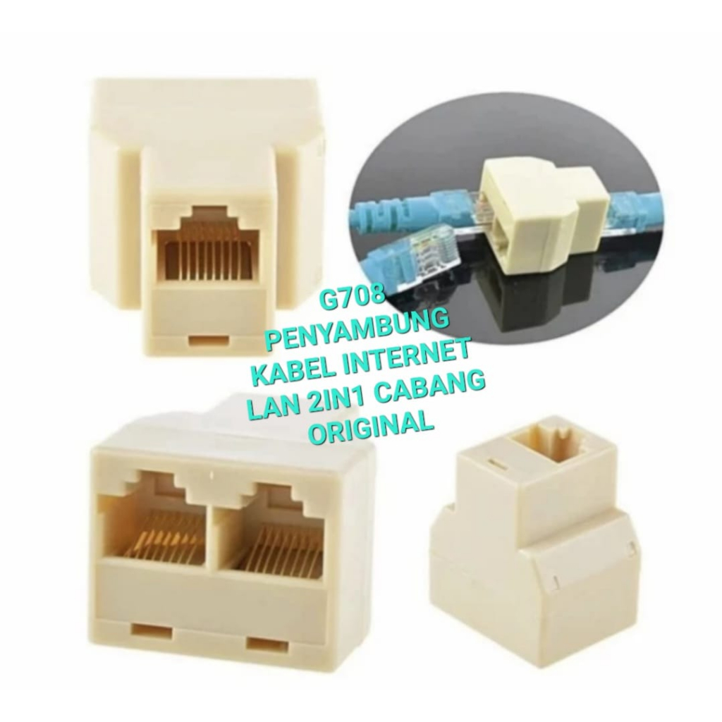 Jual G708 SAMBUNGAN KABEL LAN INTERNET JARINGAN BAREL BARREL RJ45 ...