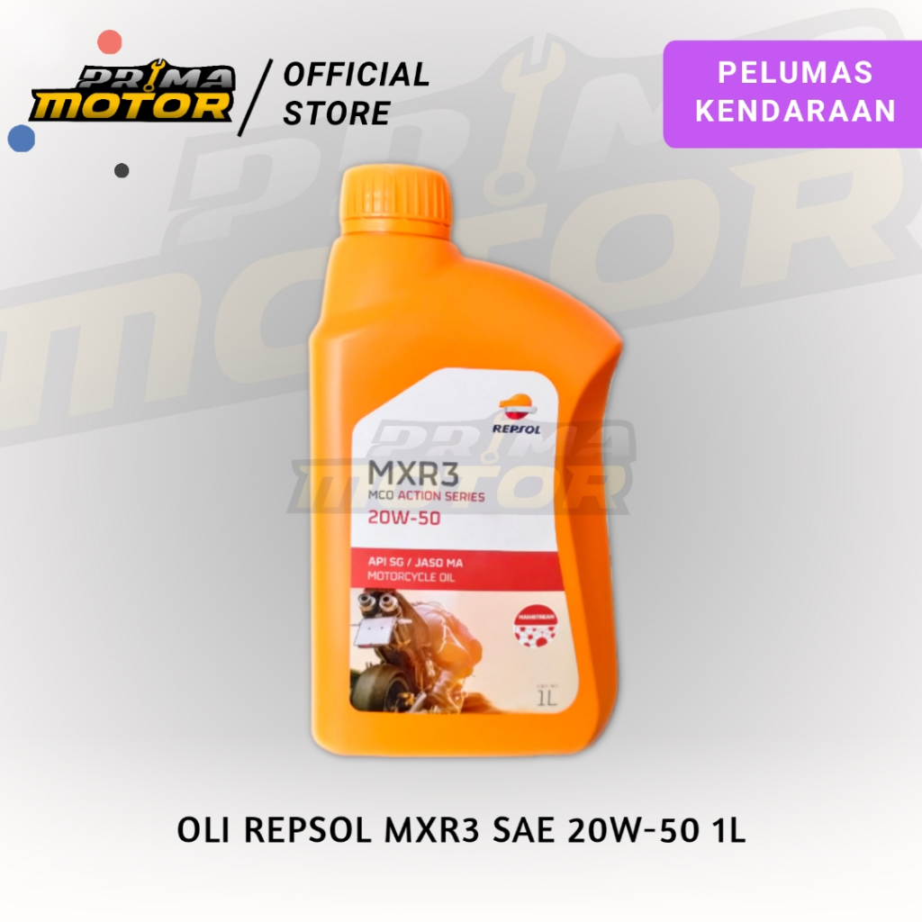 Jual Oli Mesin Motor Repsol MXR3 20W-50 1 Liter | Shopee Indonesia