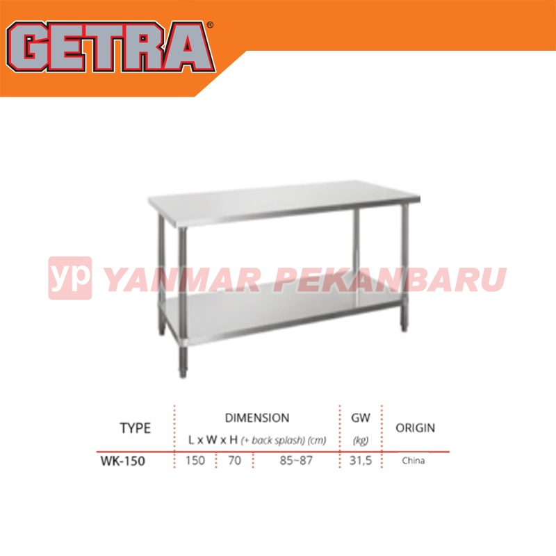 Jual Meja Kerja / Working Table GETRA WK-150 S/S | Shopee Indonesia