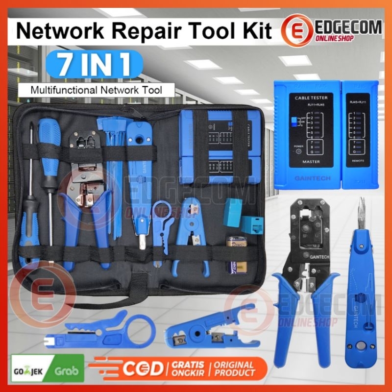 Jual GAINTECH 7in1 Toolkit Network Repair GT-580 | Shopee Indonesia
