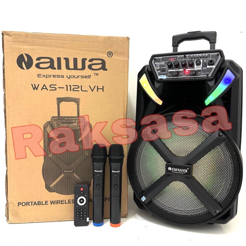 Jual Speaker Portable Sound System Aiwa WAS-112LVH was 112lvh was112 ...