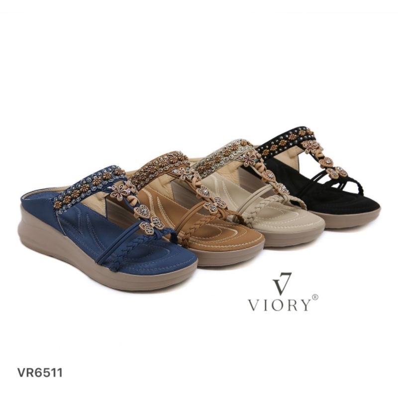 Jual VIORY Wedges Sandal Shoes #VR6511 | Shopee Indonesia