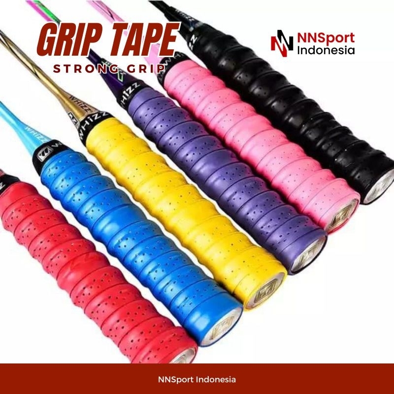 Jual Grip Raket Badminton Karet Motif Tulangan / Grip Bulutangkis Anti ...