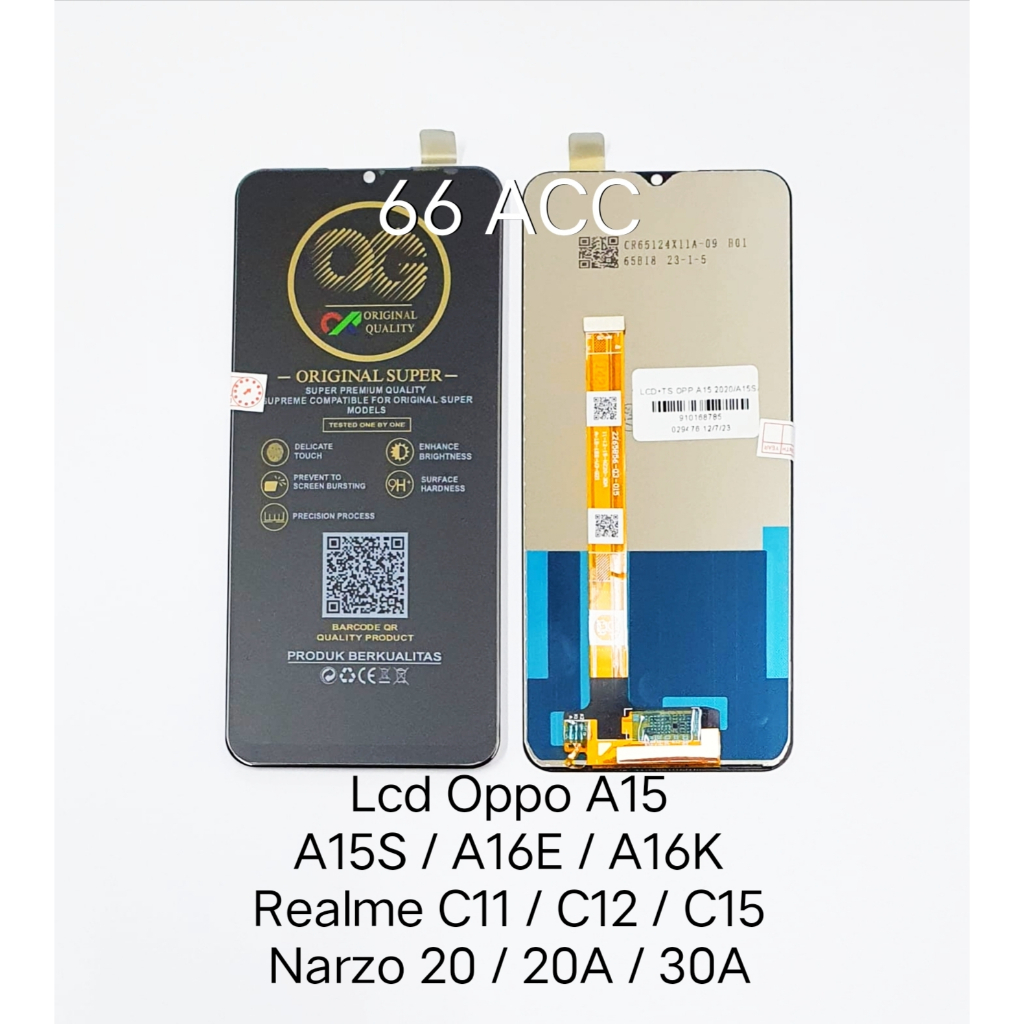 Jual Lcd Oppo A15 / A15S / A16E / A16K / Realme C11 2020 / C12 / C15 ...