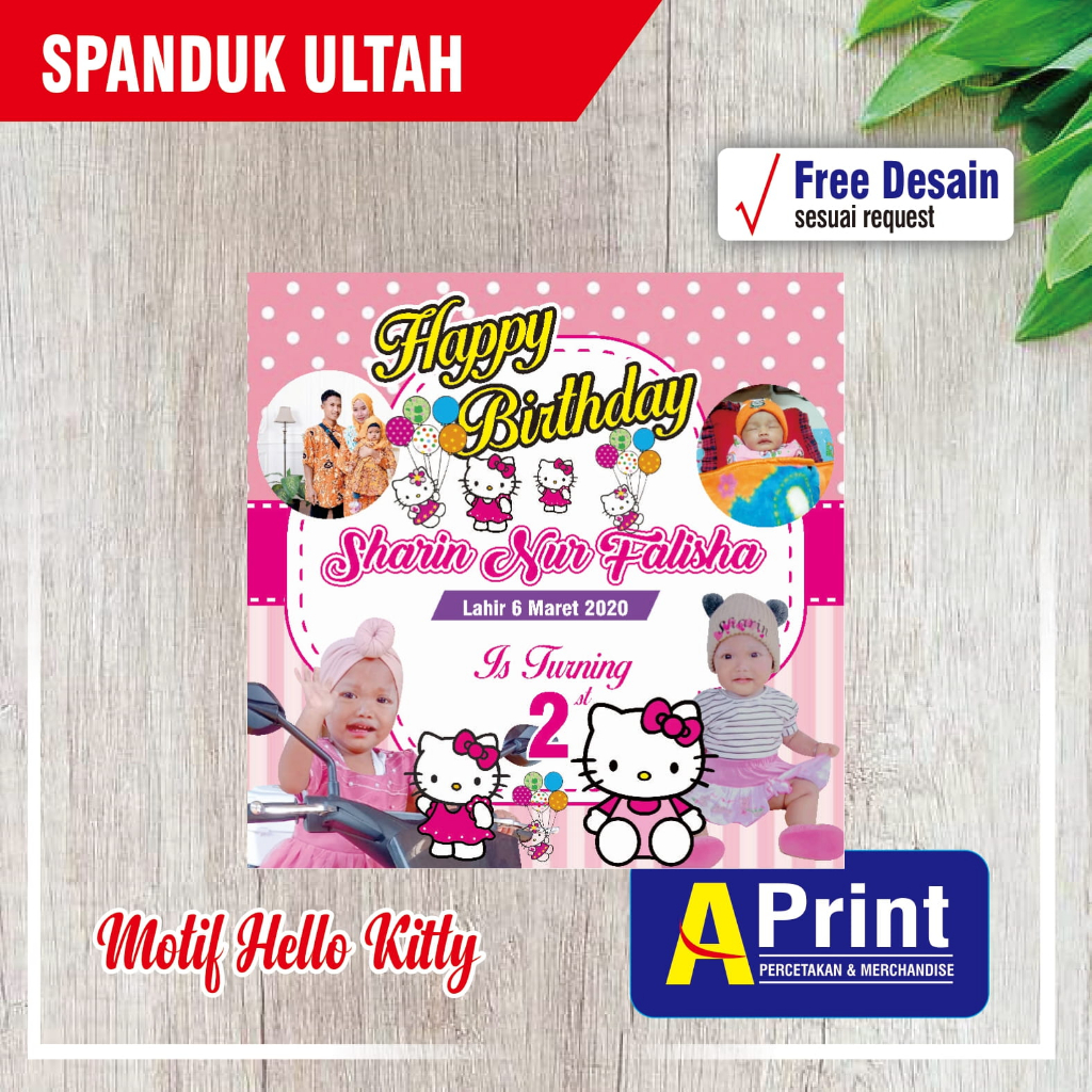 Jual SPANDUK ULTAH BANNER MMT BACKDROP KARAKTER MURAH TEBAL FREE DESAIN ...