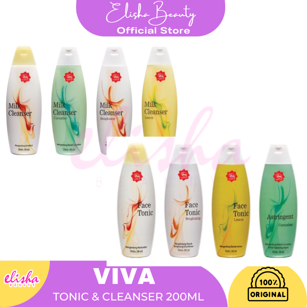 Jual VIVA MILK CLEANSER & TONIC 200ML | Shopee Indonesia