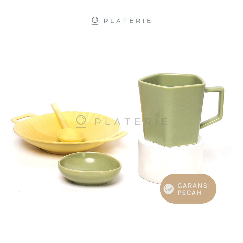 Jual PLATERIE Pelengkap Keramik Small Plates / Bowl / Spoon / Mugs ...