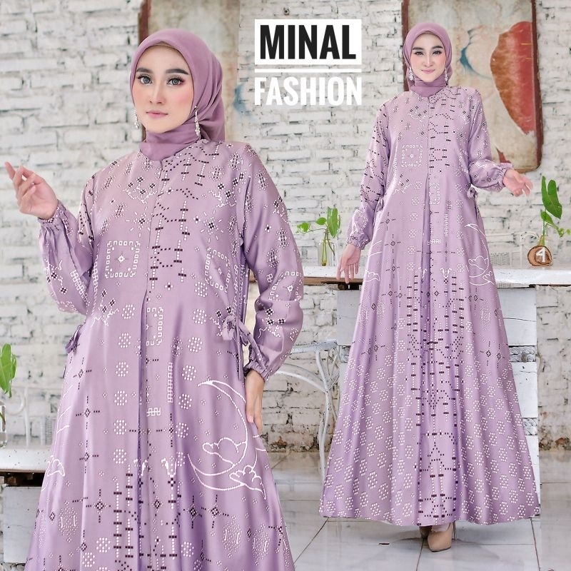 Jual (Jumbo Ori Ready) Gamis Silk Lux premium mutif Dress Zianca ...