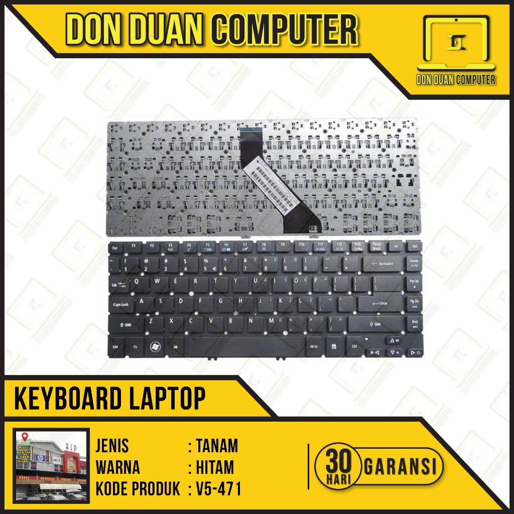 Jual Keyboard Laptop Acer V5-431 V5-431P V5-471 V5-471G V5-481G Hitam | Shopee Indonesia