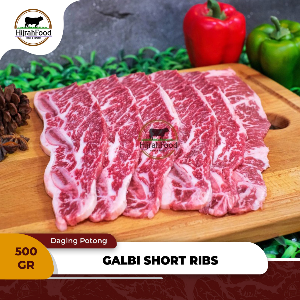 Jual USDA Beef Galbi / Kalbi Short Ribs Bone-In / Korean BBQ | Shopee ...