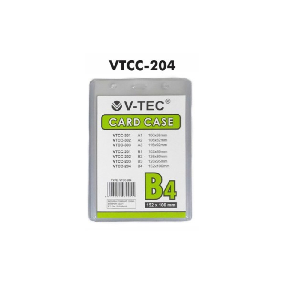 Jual V-TEC Plastik Mika Id Card / Name Tag VTEC / Glue Card VTEC Per Pack Isi 20 | Shopee Indonesia