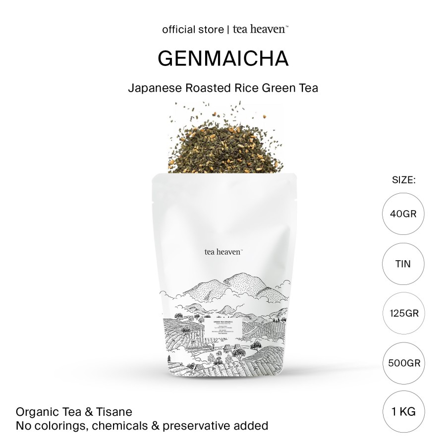 Jual Genmaicha Tea 1kg Japanese Green Tea Roasted Rice Teh Hijau Jepang ...