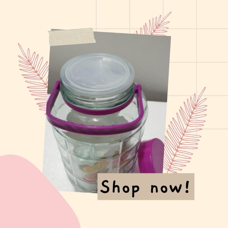 Jual toples kaca khusus fermentasi kombucha 2 liter | Shopee Indonesia