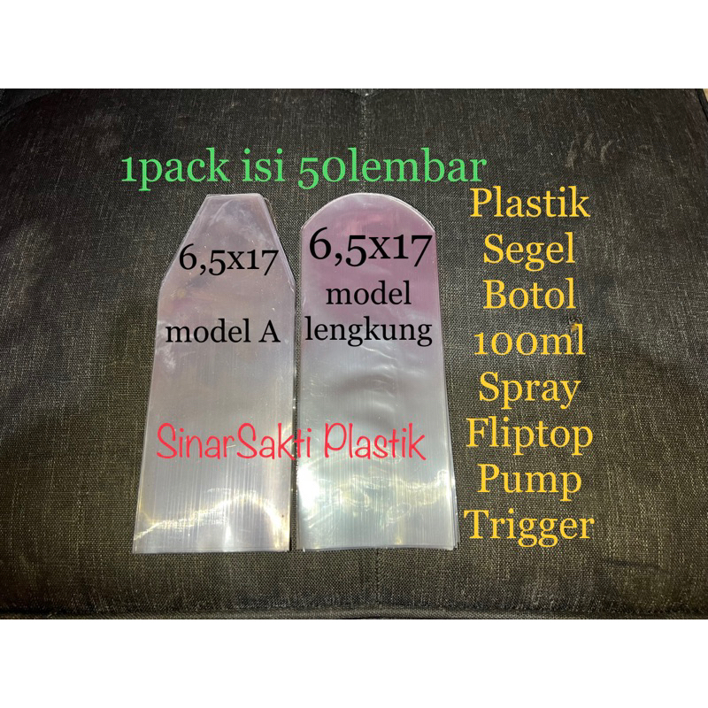 Jual Plastik segel botol 100ml seal atas model A & model lengkung ...