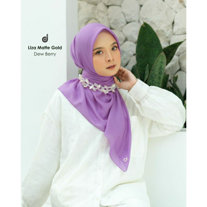 Jual HIJAB DEENAY LIZA DEW BERRY ( PIN D + MATTE GOLD ) | Shopee Indonesia