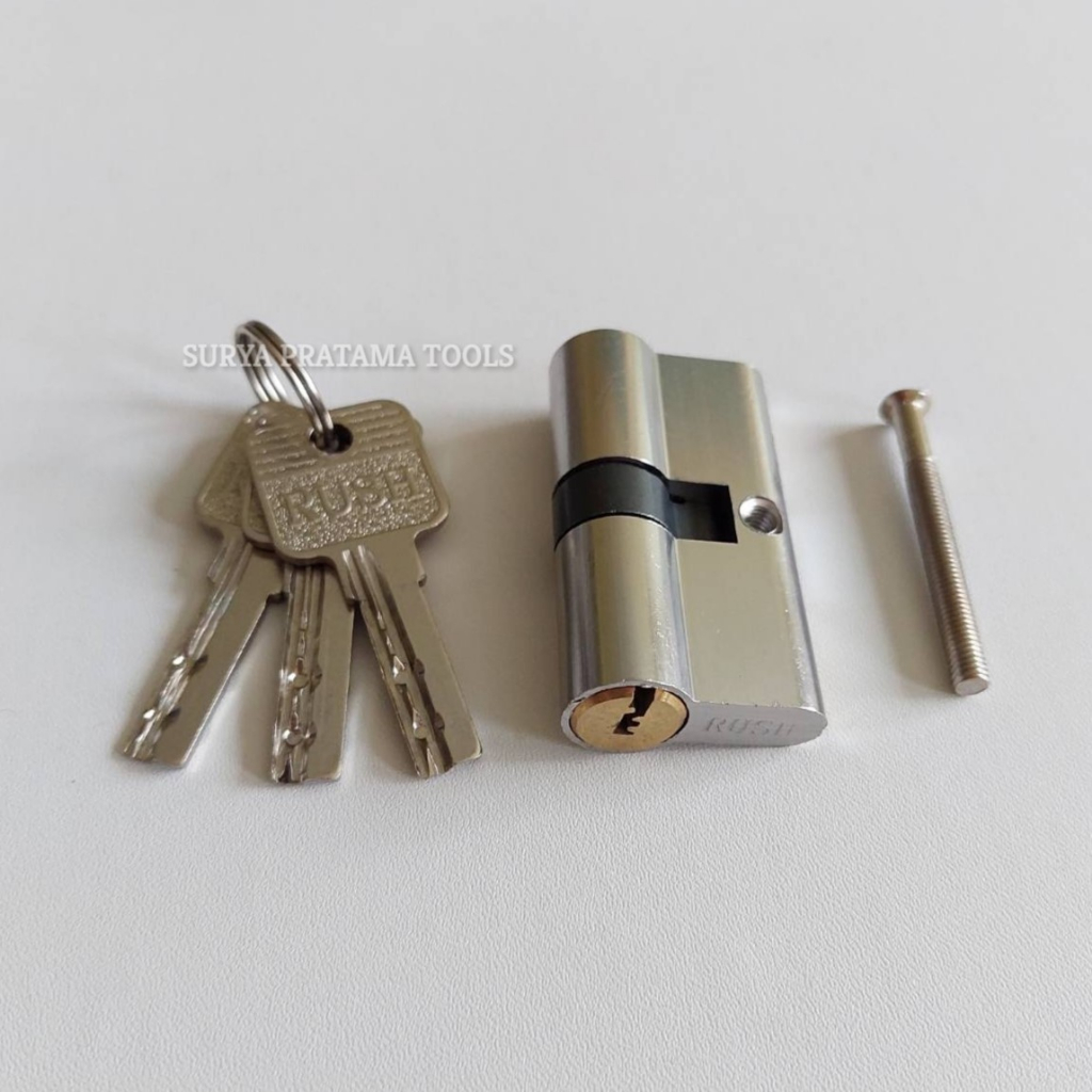Jual Silinder Kunci Pintu 60mm Kecil Tanggung Besar 60 mm Anak Kunci Rush | Shopee Indonesia