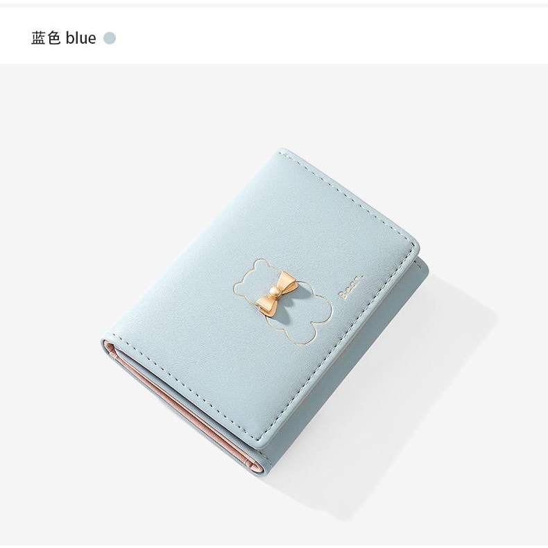Jual Dompet Wanita Cute Bear Korean Style Plated | Shopee Indonesia