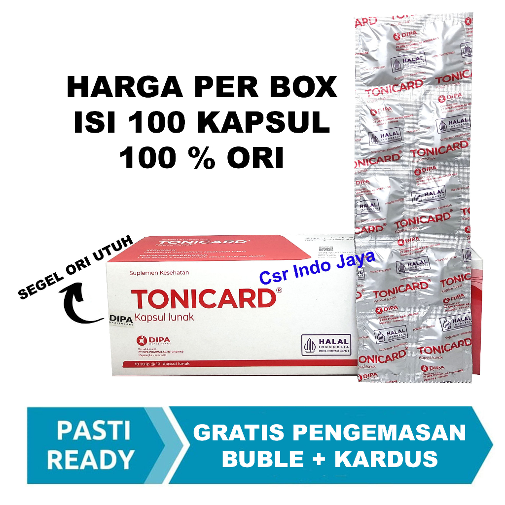 Jual Tonicard Per Box / Vitamin Jantung Escolab Dijamin ORI | Shopee ...