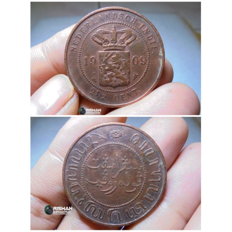 Jual KOIN KUNO 2 1/2 CENT 1909 1920 1898 1818 1945 NEDERLANDSCH INDIE ...