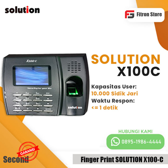 Jual Mesin Absensi Finger Print / Sidik Jari second alat fingerprint ...