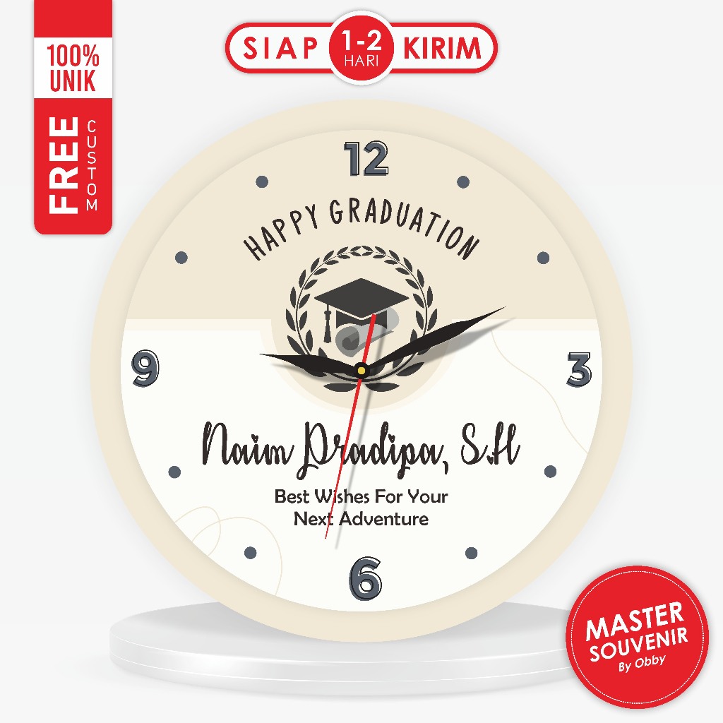 Jual Master Souvenir By Obby - Jam Meja Unik Custom Nama Karakter ...
