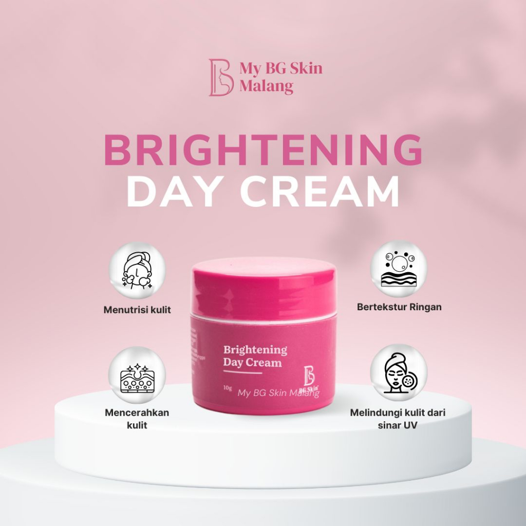 Jual BGSKIN BG Skin Brightening Glow Day Cream Premium skincare siang ...
