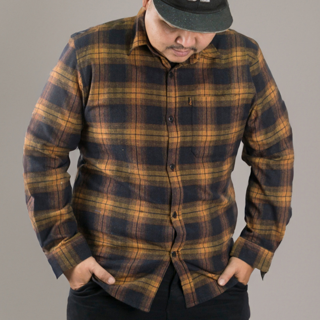 Jual Big Oret Kemeja Flannel Big Size Pria / Papa Royale XL-7XL ...