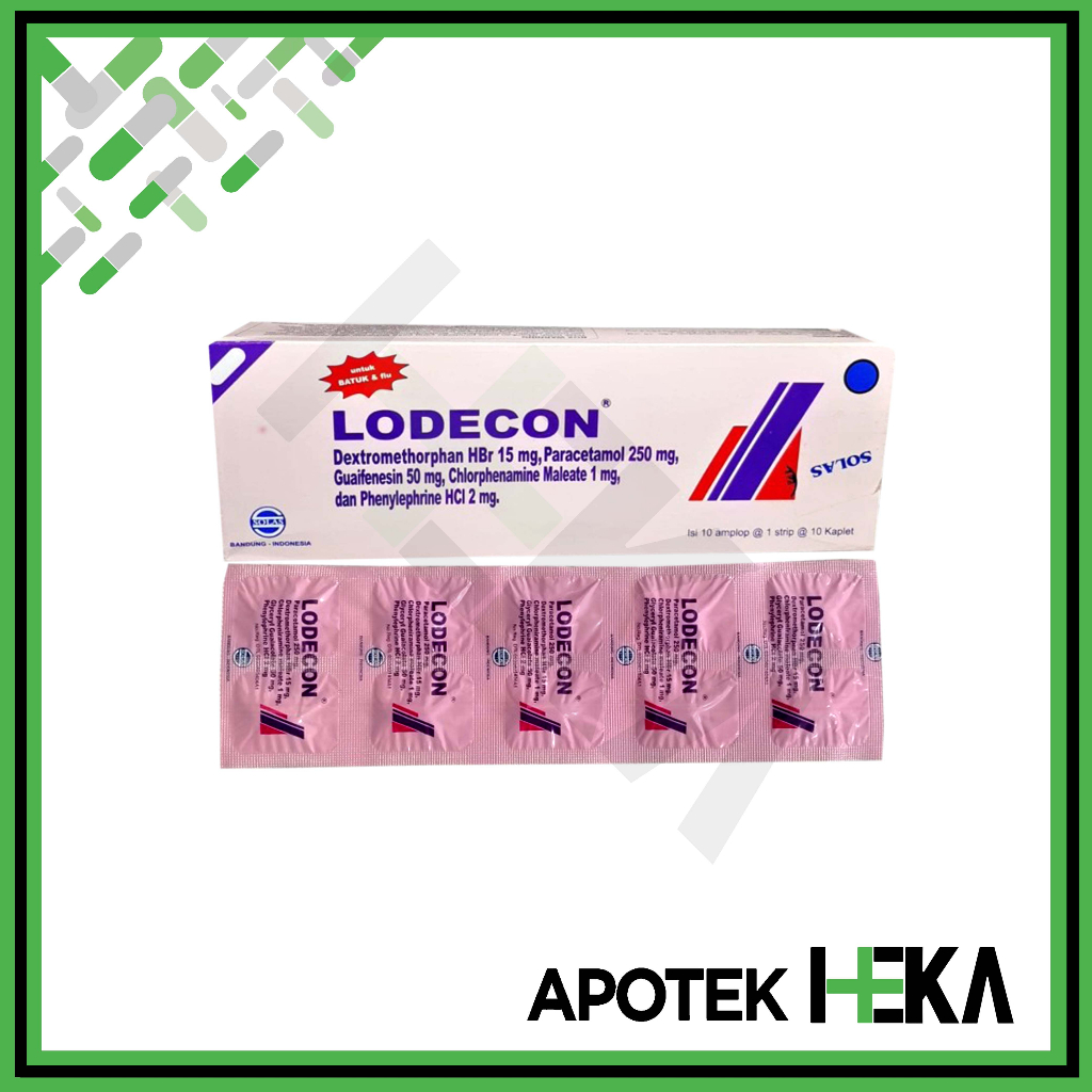 Jual Lodecon Box isi 10x10 Tablet - Obat Flu dan Batuk (SEMARANG ...