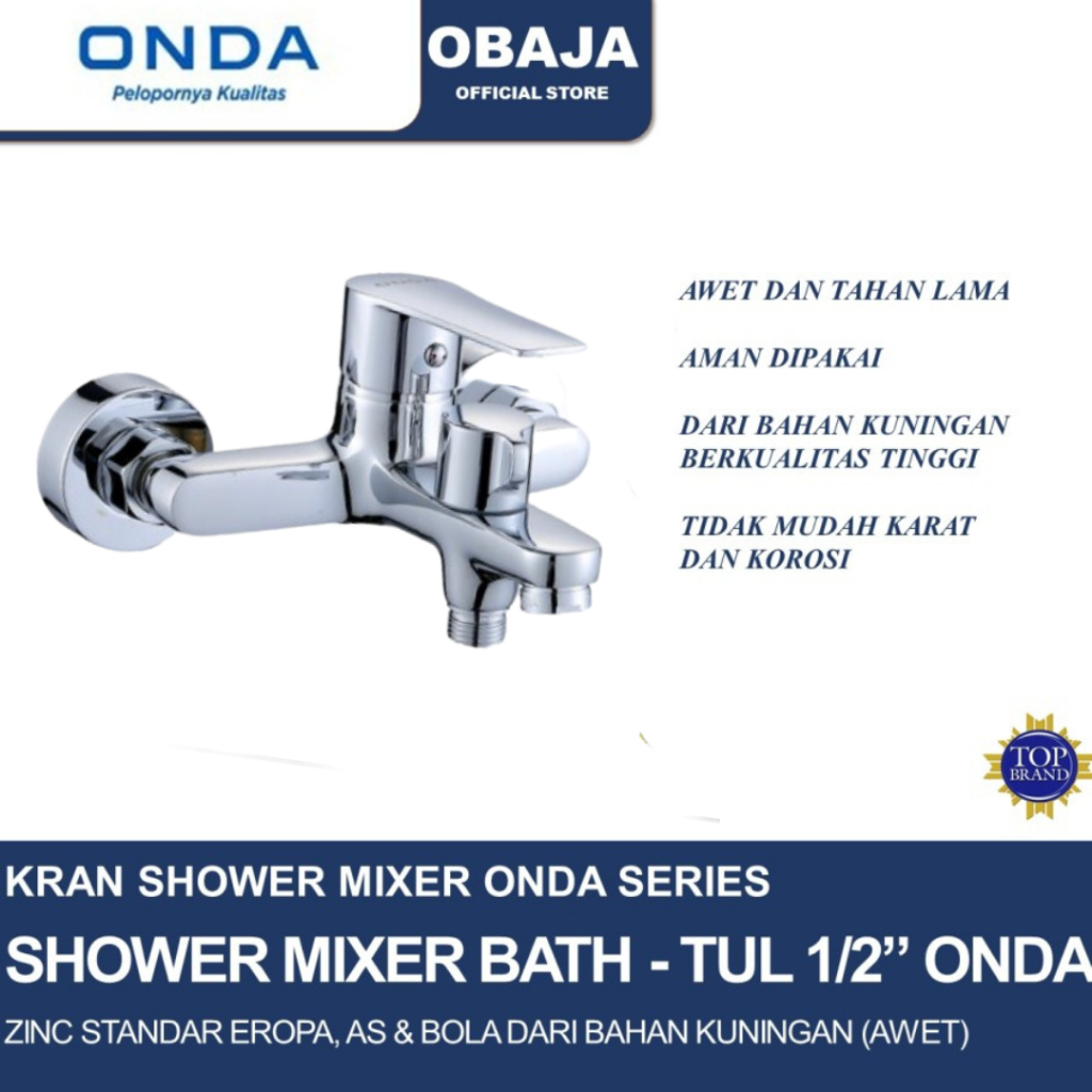 Jual Onda Kran Shower Mixer Bath Tul / Kran Air Panas Dingin Bath Tul 1 ...