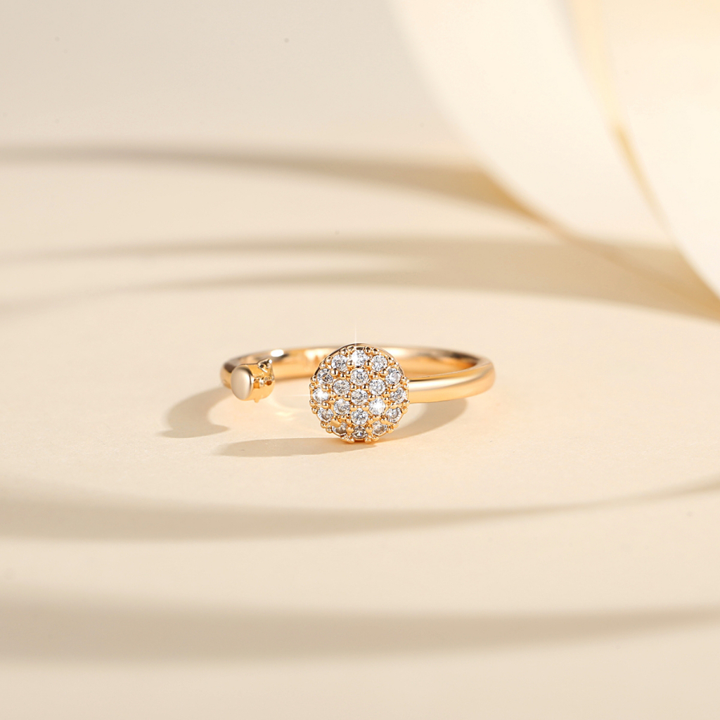 Jual Lanme Jewelry Cincin Wanita Bahan Titanium Steel Warna Anti Karat Hias Kristal Berlian Gaya ...