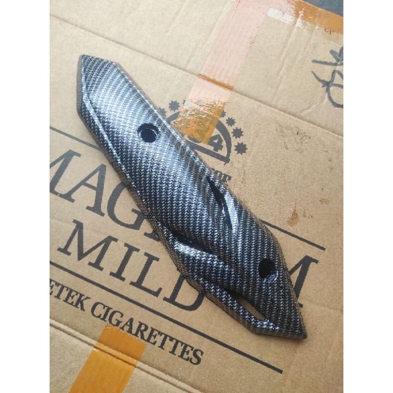 Jual Cover Knalpot Karbon All New Beat 2020. Pelindung knalpot Honda ...