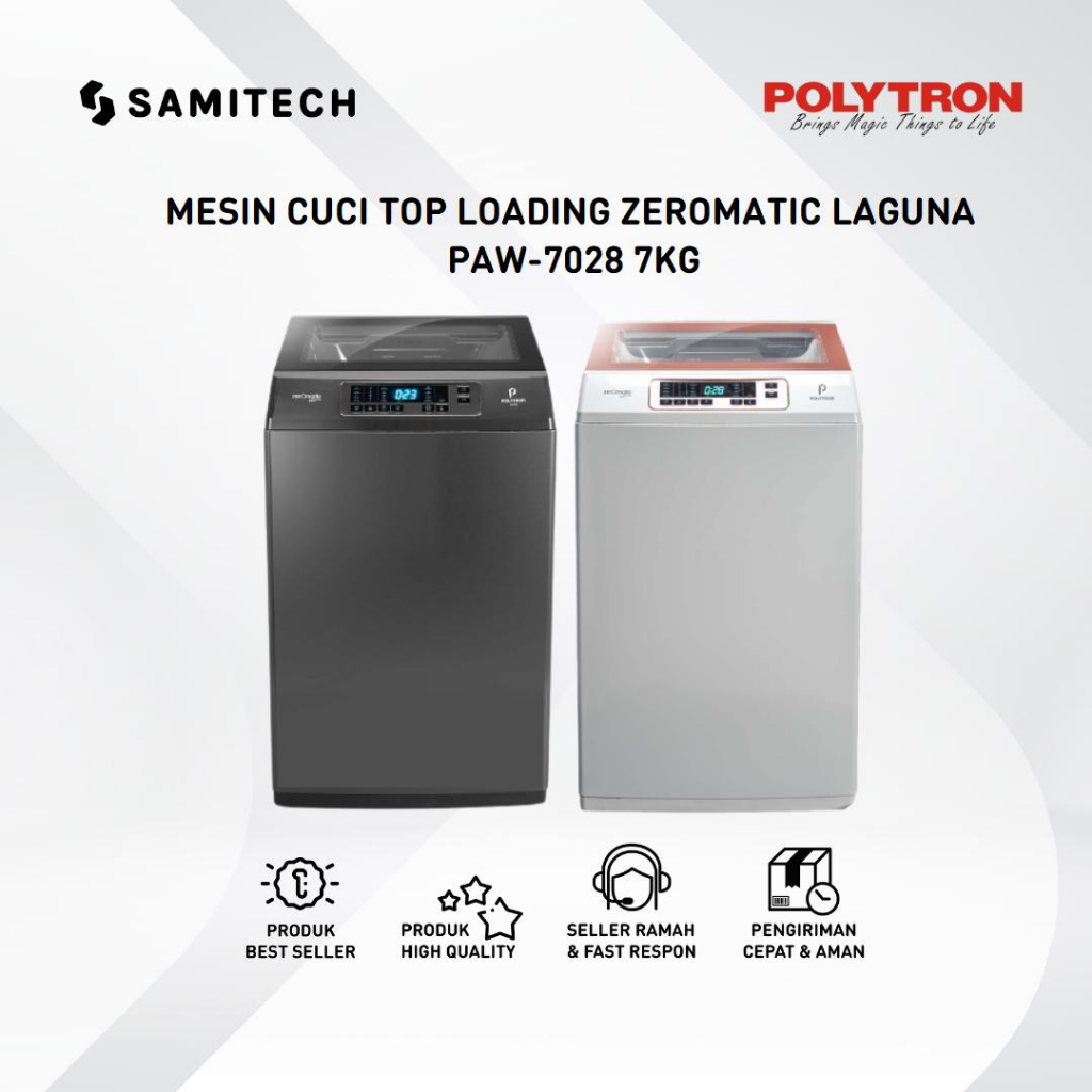 Jual MESIN CUCI POLYTRON TOP LOADING PAW-7028 MESIN CUCI BUKAAN ATAS PAW 7028 KAPASITAS 7KG ...