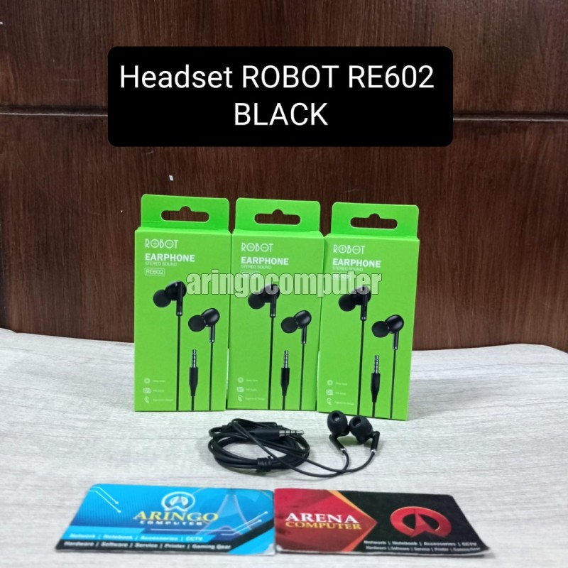 Jual Headset ROBOT RE602 BLACK | Shopee Indonesia