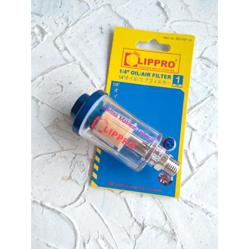 Jual LIPPRO 1/4" Air Filter Mini Saringan Udara Kompresor Angin Oil ...