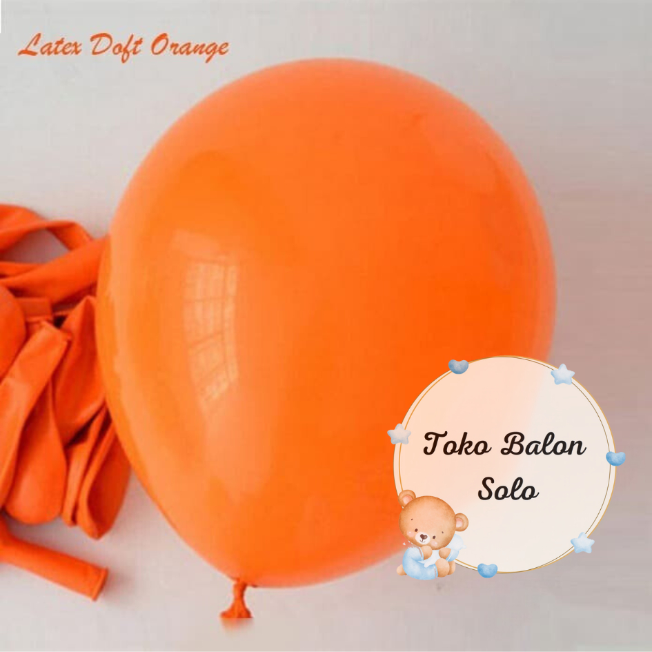 Jual Balon Latek Orange doft tebal / toko balon solo / balon solo ...