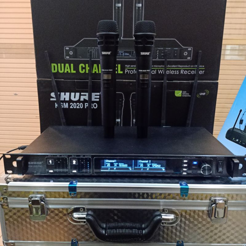 Jual MIC WIRELESS SHURE KSM 2020 PRO / KSM2020PRO FREE HARDCASE GARANSI 1 TAHUN | Shopee Indonesia