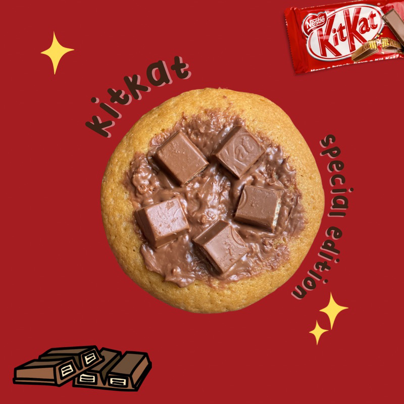 Jual kitkat cookies bellycious premium soft baked cookies | Shopee ...