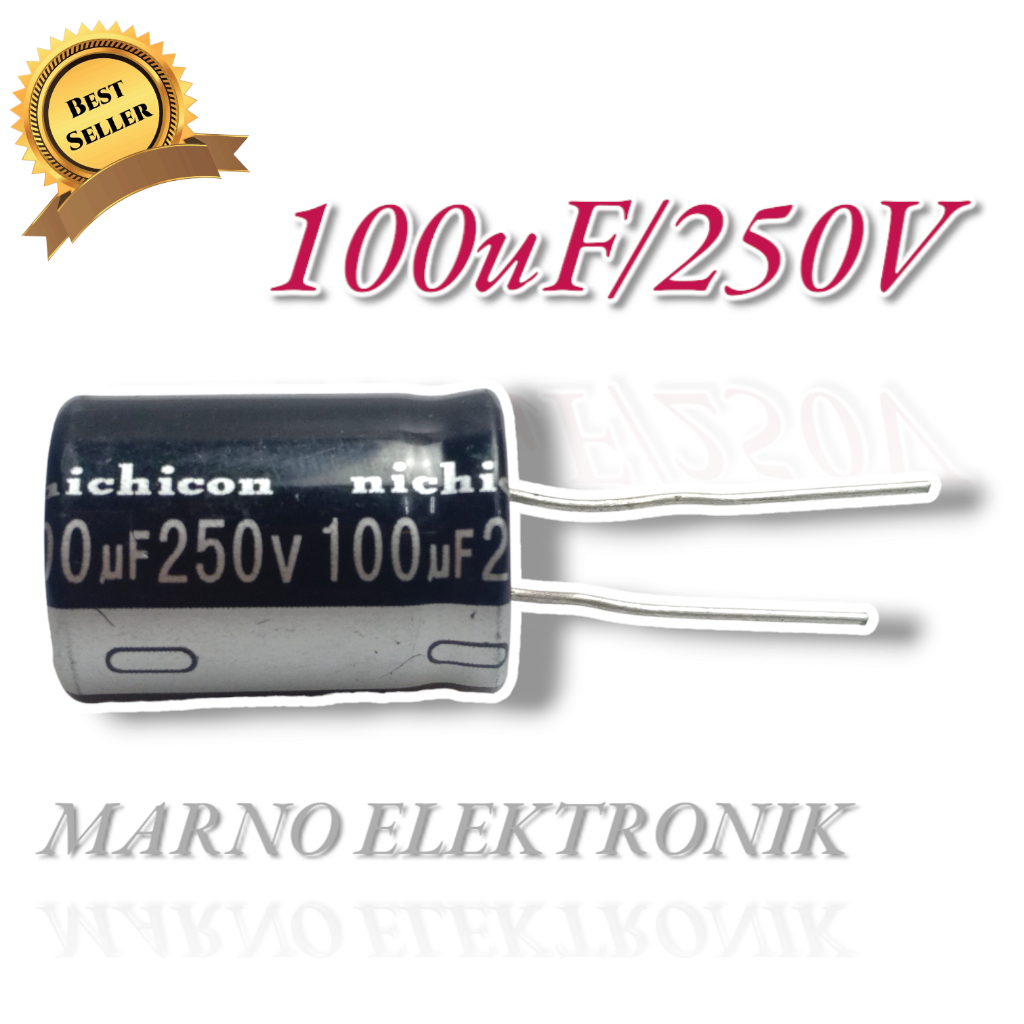 Jual ELCO CAPASITOR 100UF 250V 100 UF 250 V 100 MIKRO MICRO KAPASITOR VOLT | Shopee Indonesia