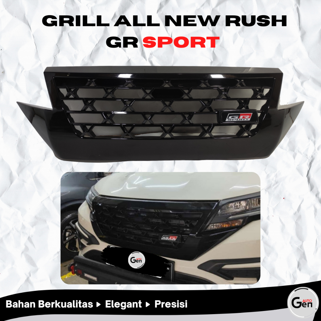 Jual Grill Sporty All New Rush GR Sport - Hitam Glossy | Shopee Indonesia