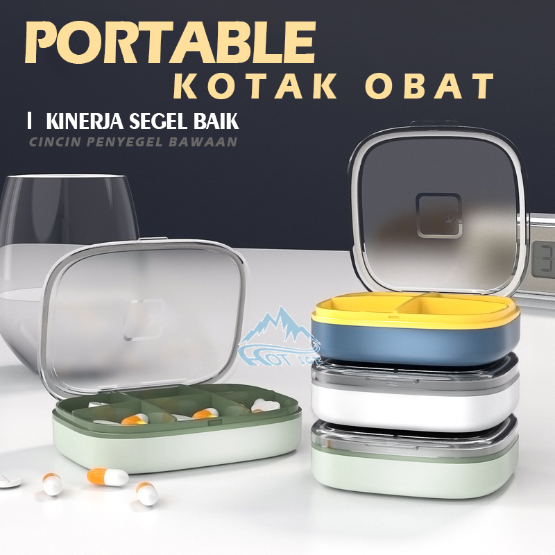 Jual Kotak Obat Vitamin Harian Mingguan 6 Sekat 4 Sekat Daily Medicine ...