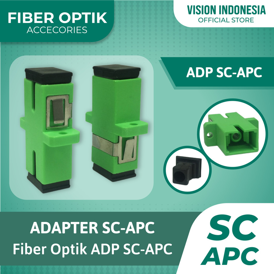 Jual Adapter SC APC Fiber Optical Sensors /adaptor SC/APC FO/FIBER ...