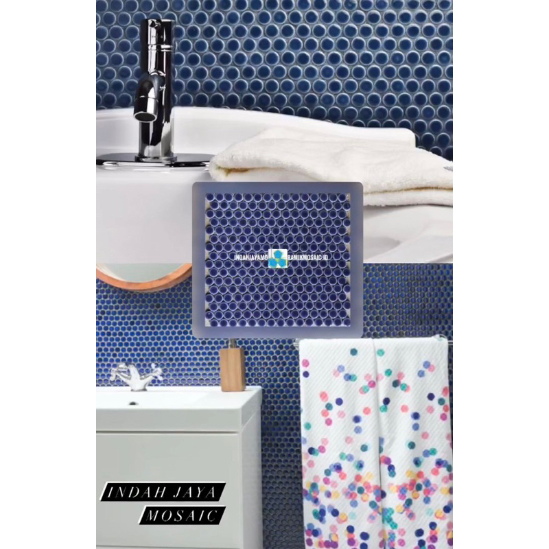 Jual mosaic keramik type PNR bulat lingkaran | mosaic dinding lantai ...