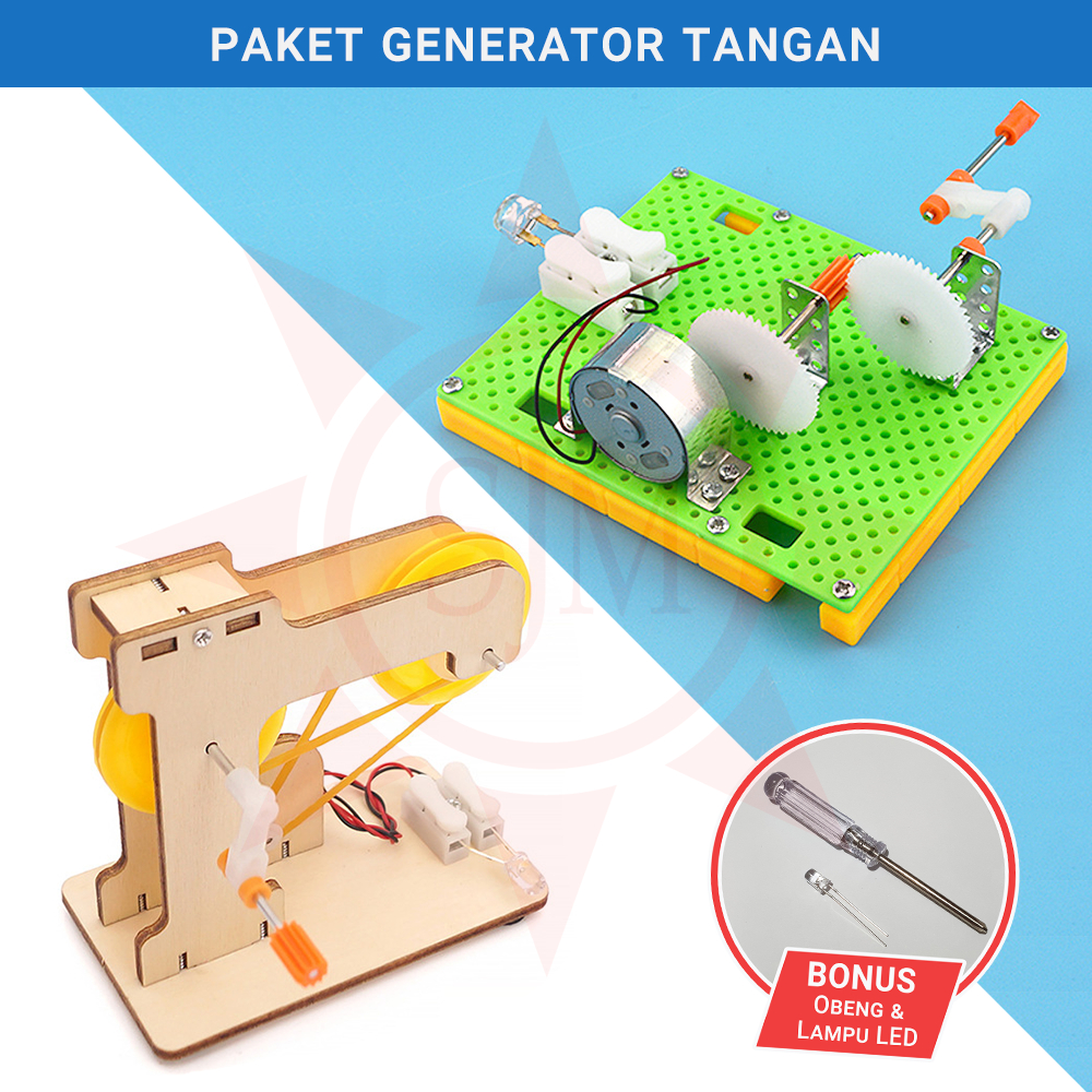 Jual Paket Generator / Pembangkit Listrik Tangan / Engkol / Tuas ...