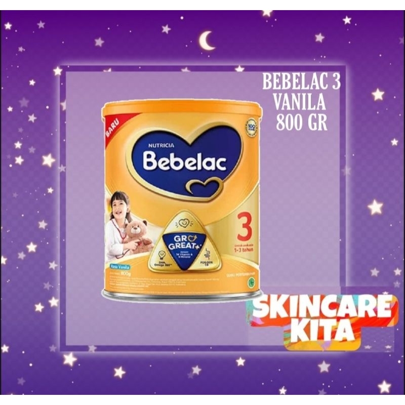Jual Bebelac 3 Vanilla 800 gr Kemasan Baru Kaleng Susu Formula | Shopee ...