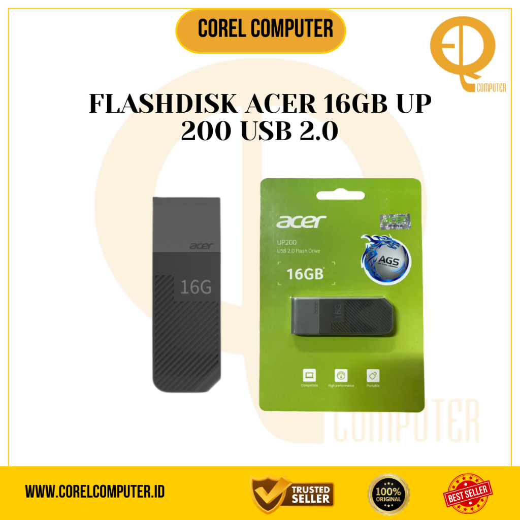 Jual FLASHDISK / FLASHDRIVE ACER 16GB up 200 usb 2.0 | Shopee Indonesia