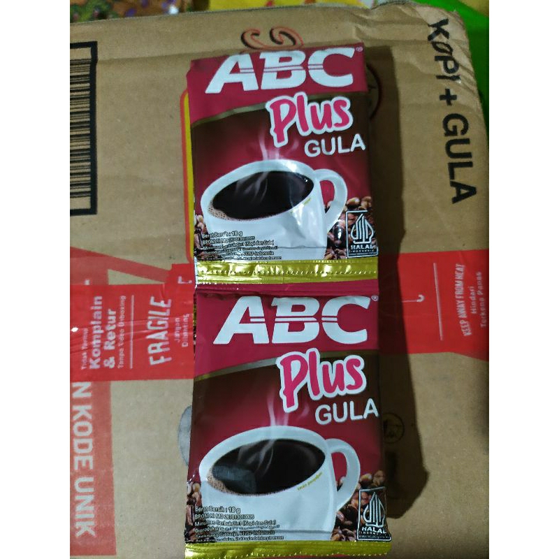 Jual Kopi ABC Plus Gula (1 renceng isi 10 sachet) | Shopee Indonesia