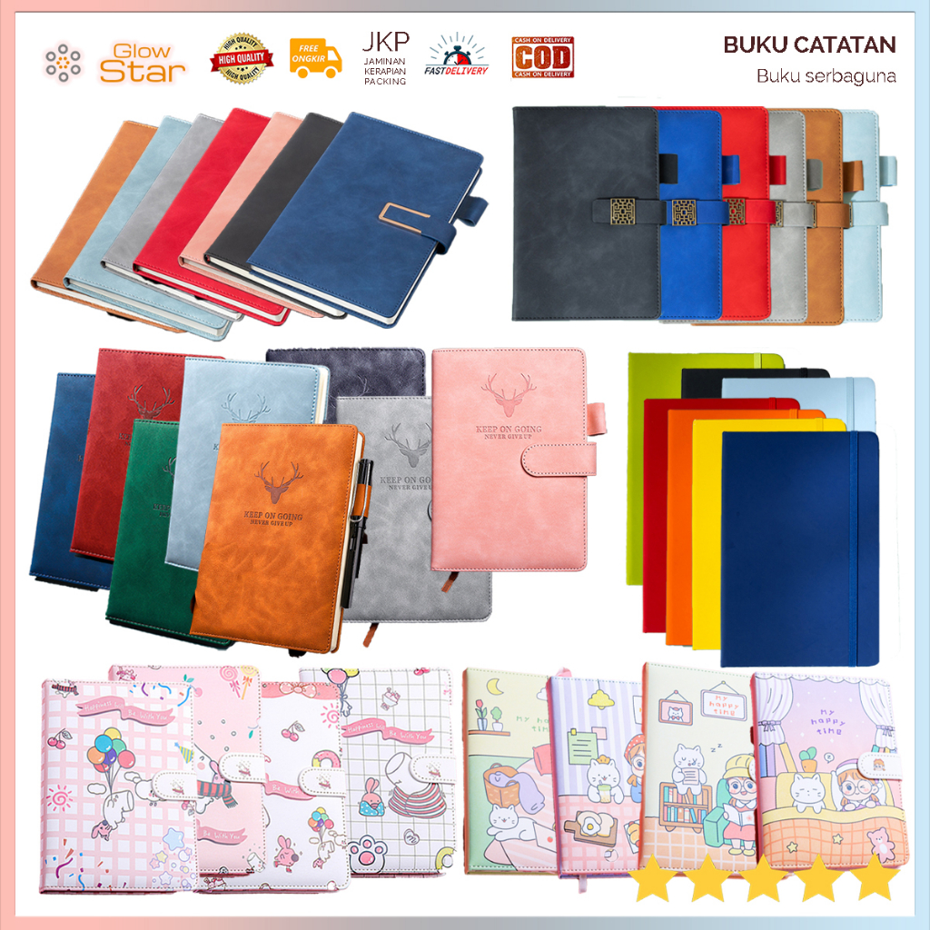 Jual Buku Cover Kulit Premium Catatan Tulis Kerja Cover Kulit Kertas A5 ...