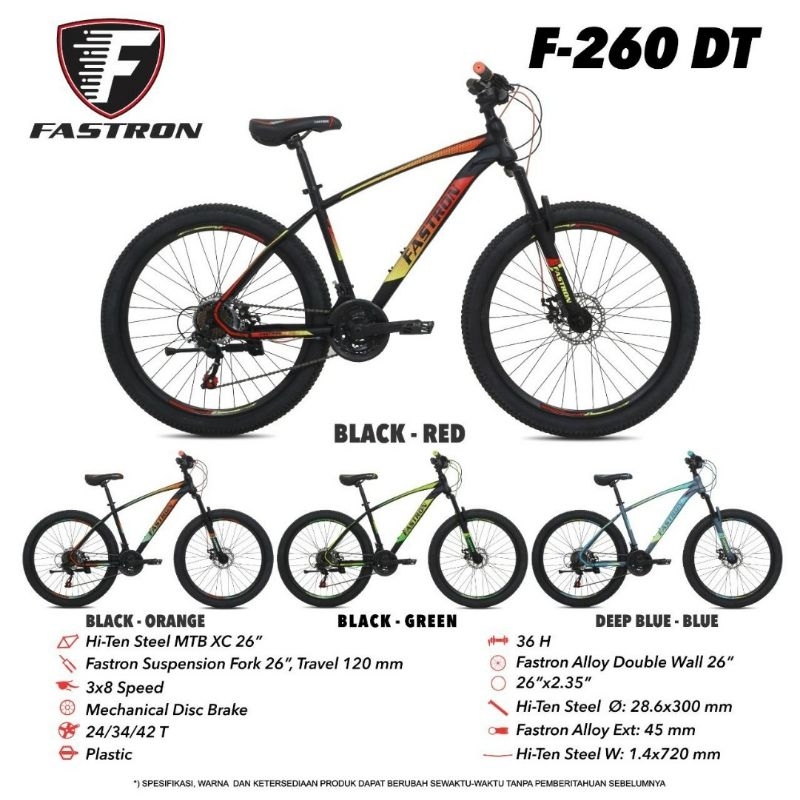 Jual sepeda gunung MTB Fastron 260 DT 260 DH | Shopee Indonesia